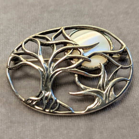 Jezlaine | Jewelry | Vintage Jezlaine Sterling Silver Mother Of Pearl ...